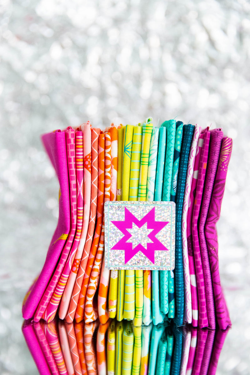 Double Star Quilt Block Glitter Vinyl Sticker – KPerreaultCreates