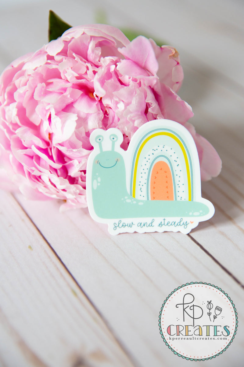 Slow and Steady Vinyl Sticker – KPerreaultCreates