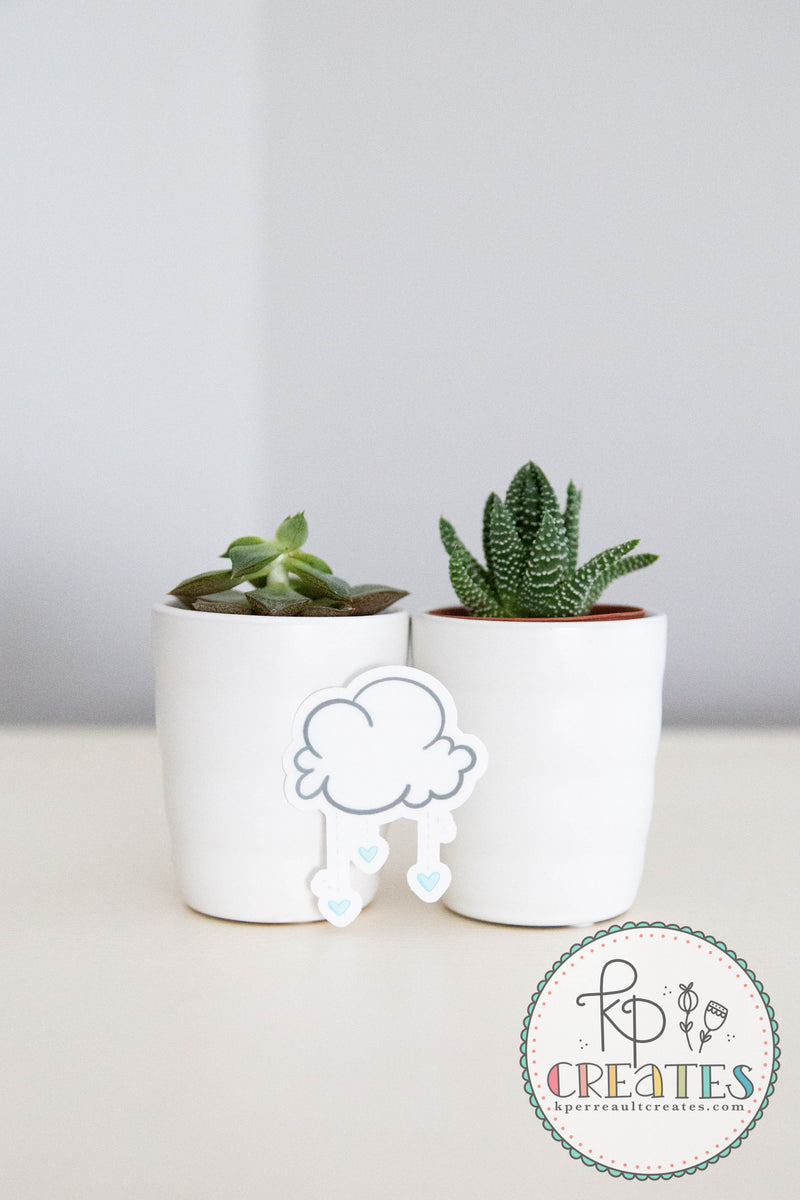 Lovely Raindrop Clear Vinyl Sticker – KPerreaultCreates