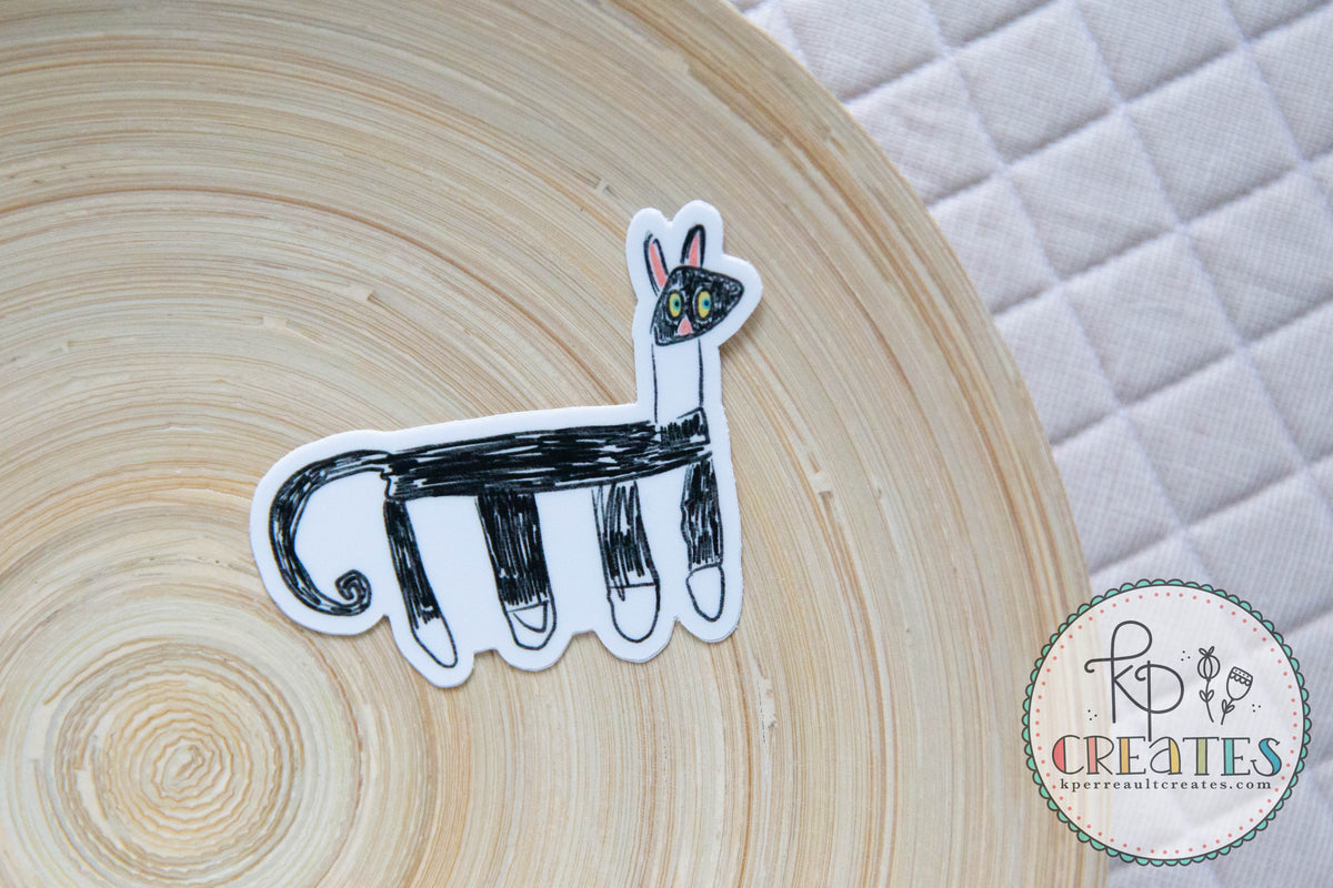Luc's Cat Vinyl Sticker – KPerreaultCreates